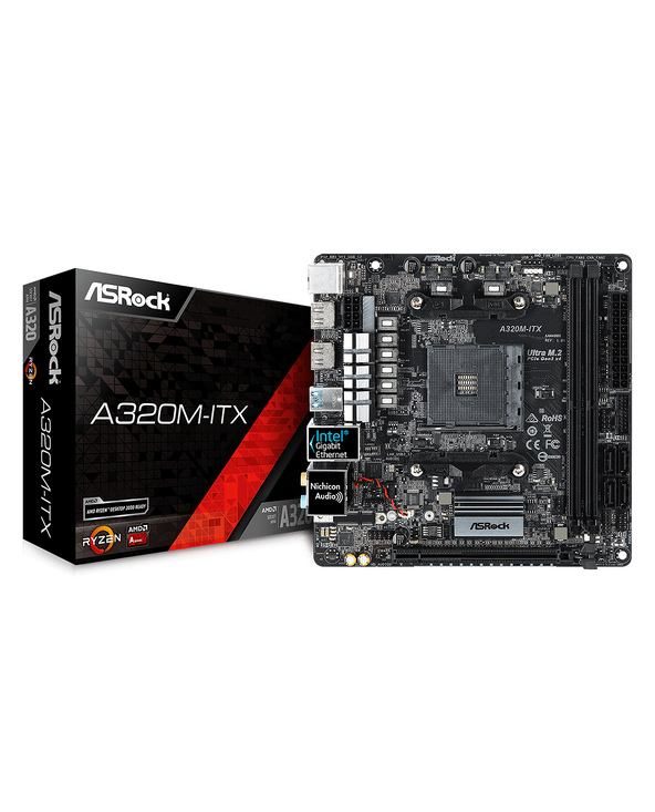 Asrock A320M-ITX Emplacement AM4 mini ITX AMD Promontory A320 - 90 ...