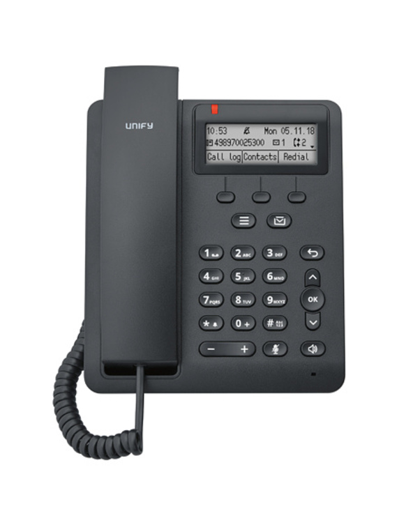 Unify OpenScape Desk Phone CP100 téléphone fixe Noir - L30250-F600-C434
