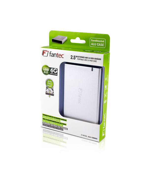 Fantec ALU-15MMU3 Boîtier disque dur/SSD Argent 2.5" - 1785 | Rack ...