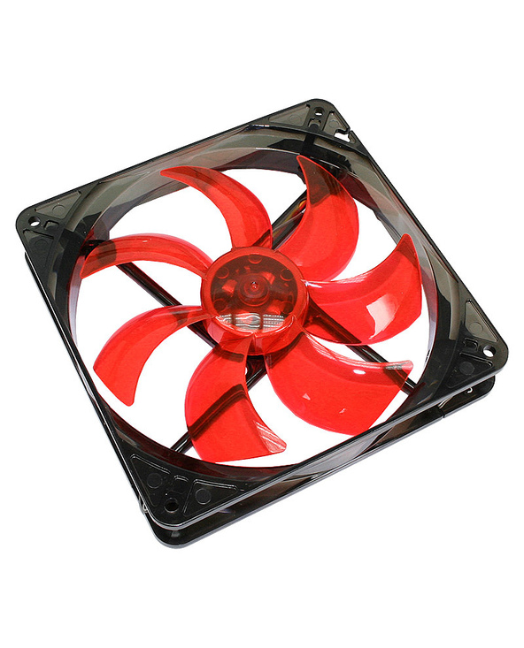 Cooltek Silent Fan 140 Boitier PC Ventilateur 14 cm Noir, Rouge