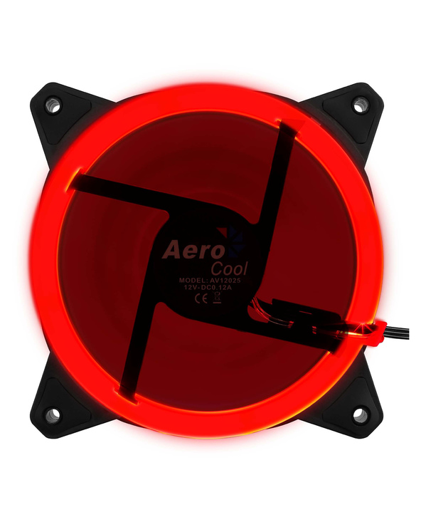 Aerocool Rev Red Boitier PC Ventilateur 12 cm Noir - ACF3-RF10210.R1