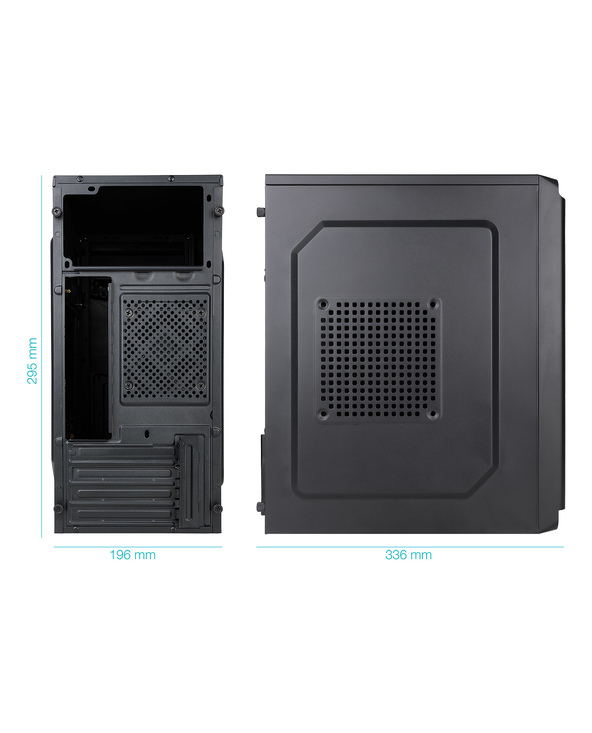 TooQ Mini-Tour Micro ATX, Noir - TQC-4702-SP | Boîtiers
